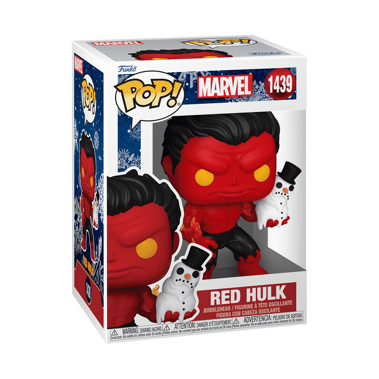 Buy Pop! Red Hulk with Snowman at Funko.