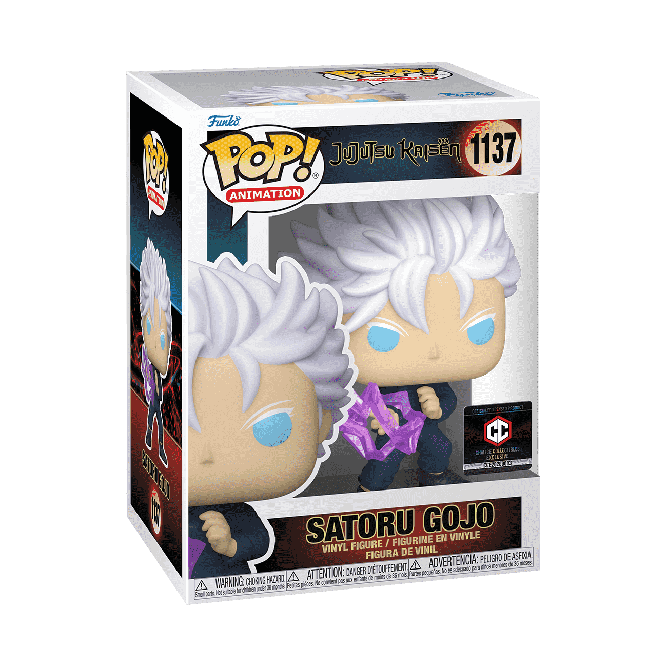 Buy Pop! Satoru Gojo Unmasked with Hollow Purple at Funko.
