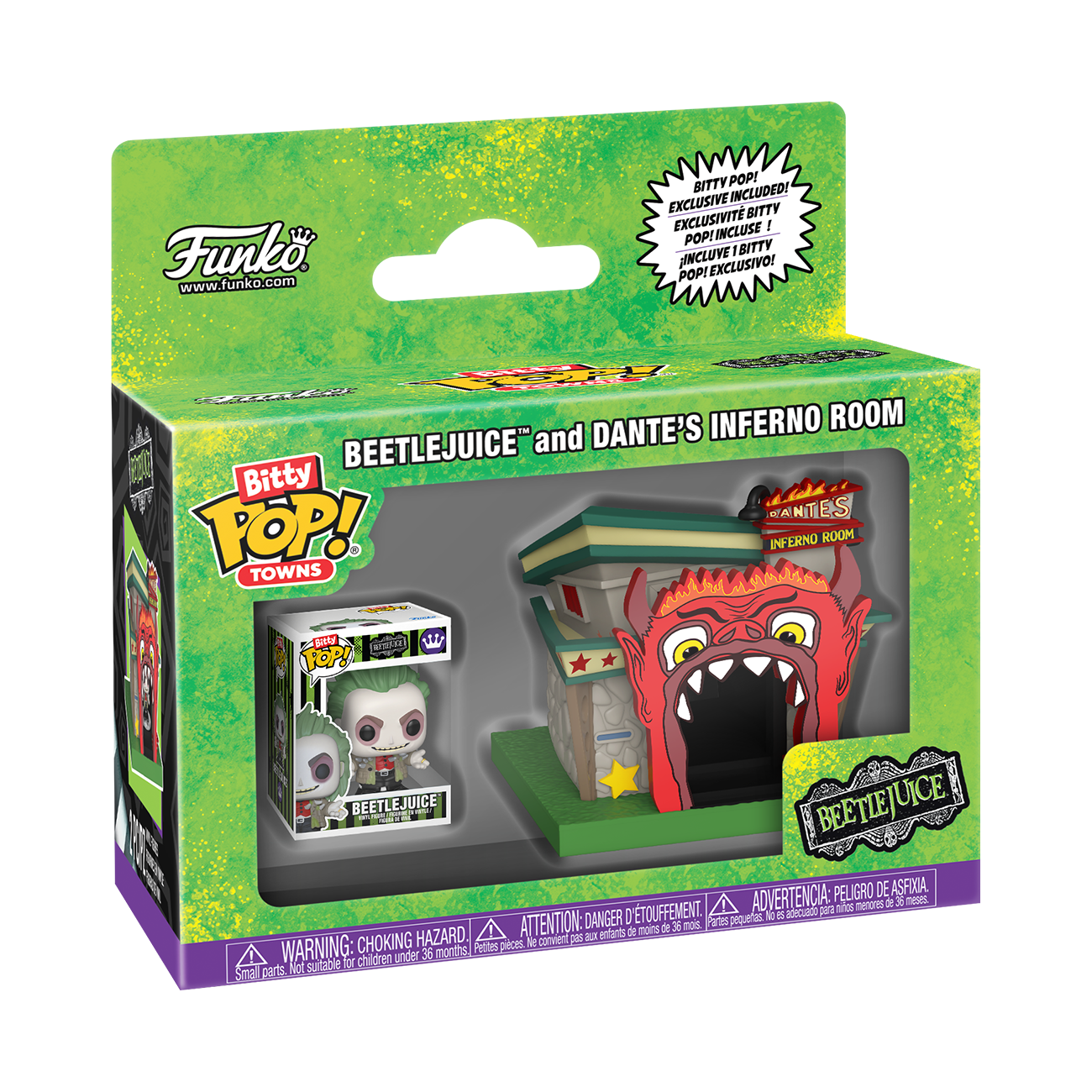 Bitty Pop! Towns Beetlejuice and Dante's Inferno Room | Funko